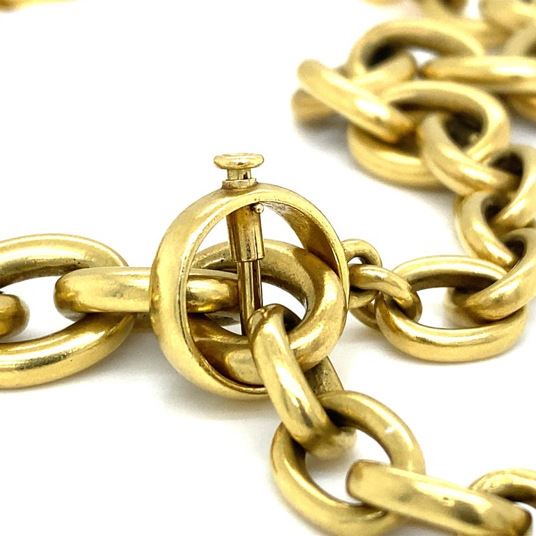 Barry Kieselstein Cord 18k Chain Necklace Diamond Toggle Yellow Gold ...