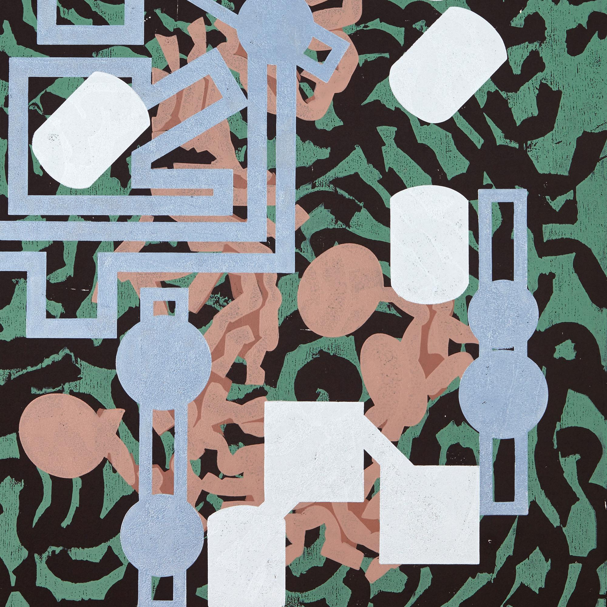 Barry Le Va - Barry Le Va, Sculptured Activities - Signed Woodcut Print ...