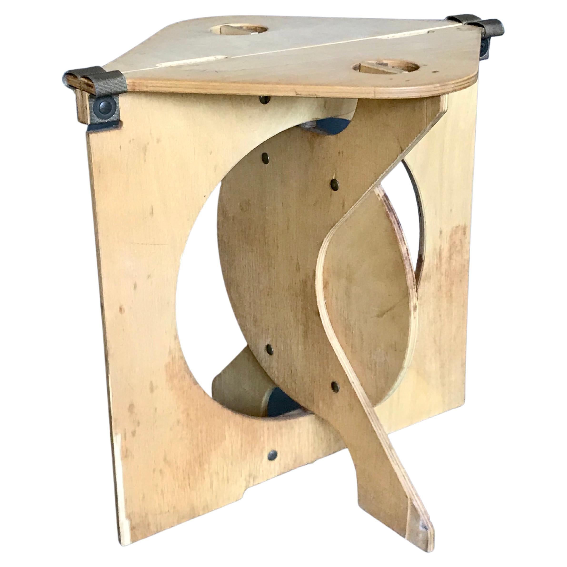 Barry Simpson "Rooster" Folding Stool at 1stDibs