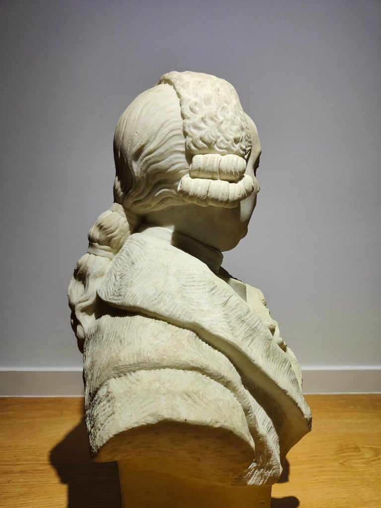 Barthélémy Blaise Marble Bust JJ Bachelier Signed and Dated B.Blaise ...