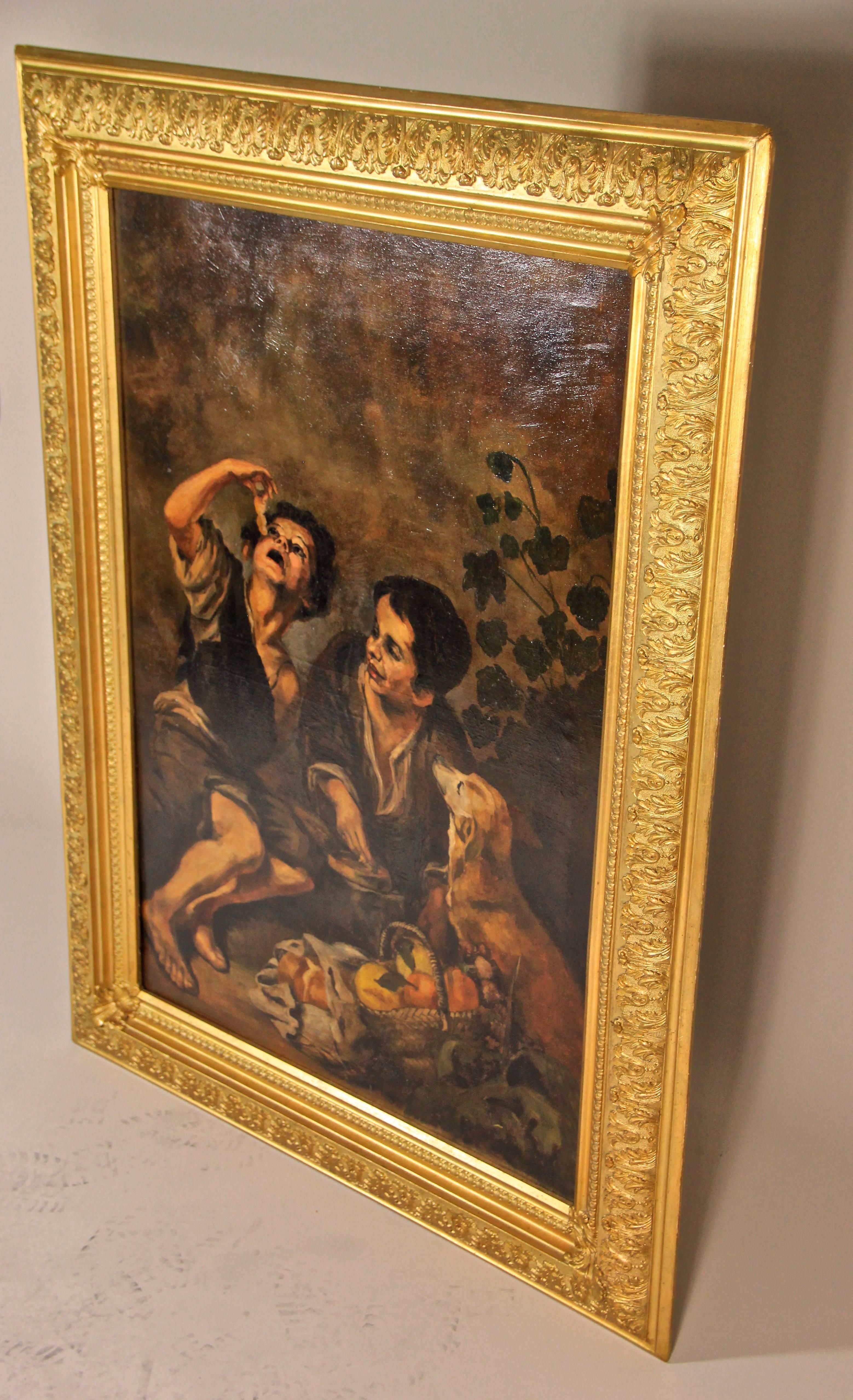 Bartolome Esteban Murillo's "Kuchenesser" Oil on Canvas Reproduction, circa 1890 For Sale at ...
