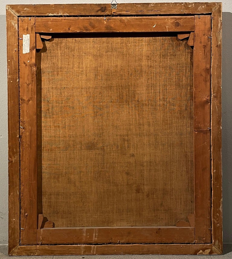 Portrait of an art Collector, Nazari Oil Paint 18th Century Italian Old ...