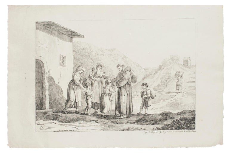 Bartolomeo Pinelli - Prayers - Lithograph by Bartolomeo Pinelli - 19th ...