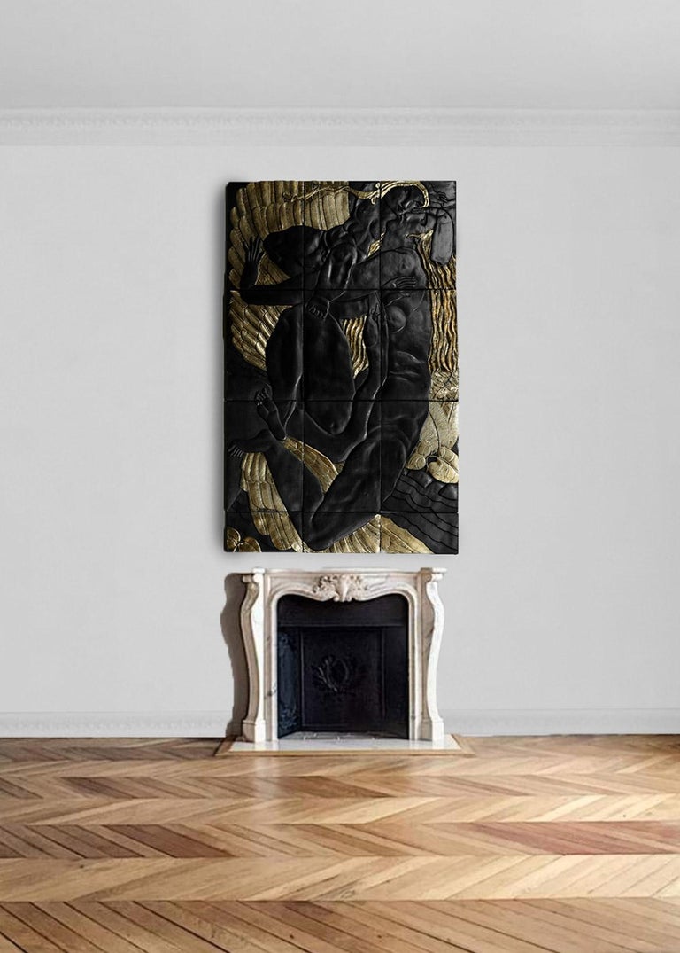 Bas Relief by Patrick Dacla Séailles, from "Leda" Work 1925, Wall ...