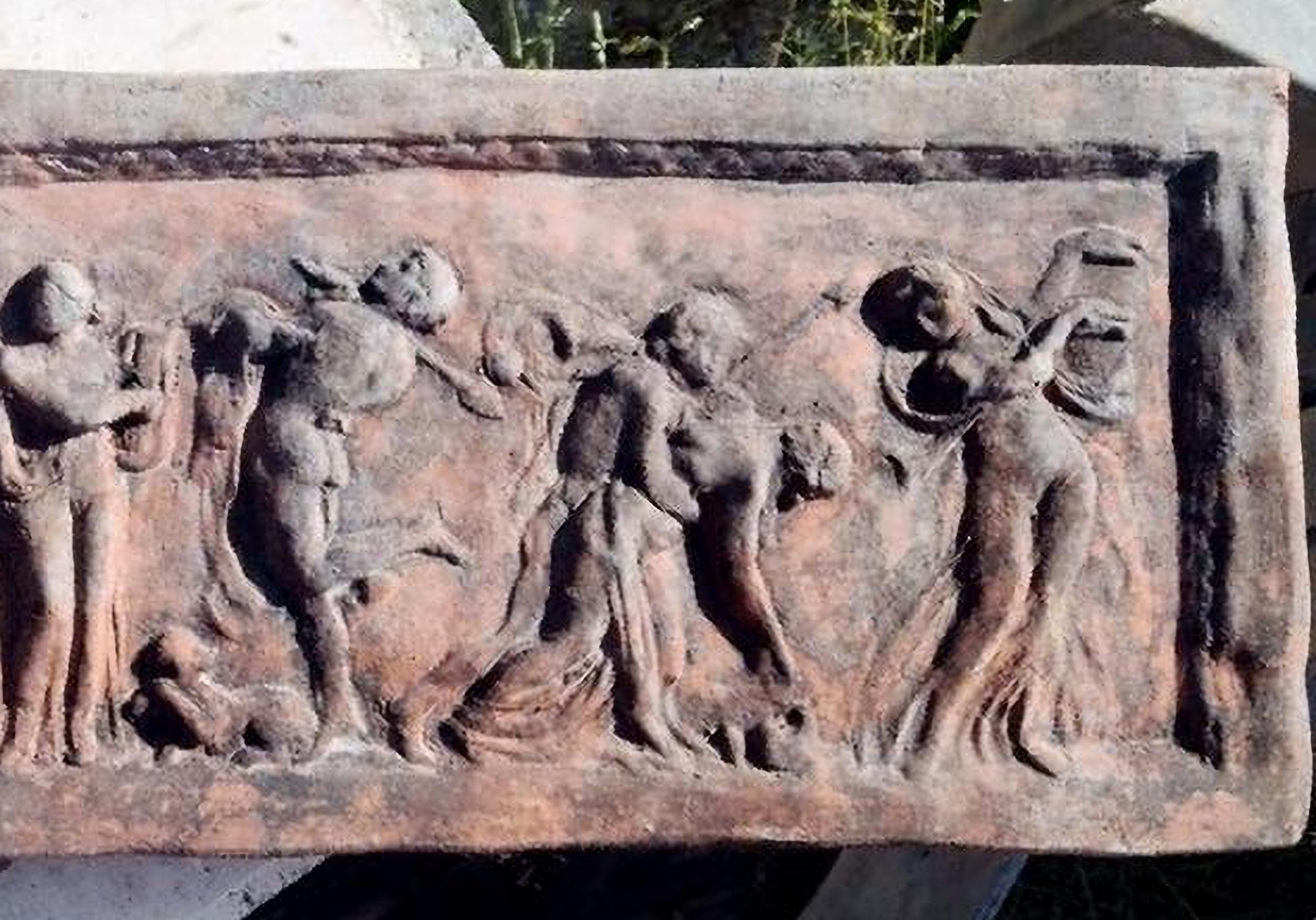 BAS-RELIEF OF GREEK-ROMAN ORIGIN - NINE BACCHANTS 20th Century For Sale ...