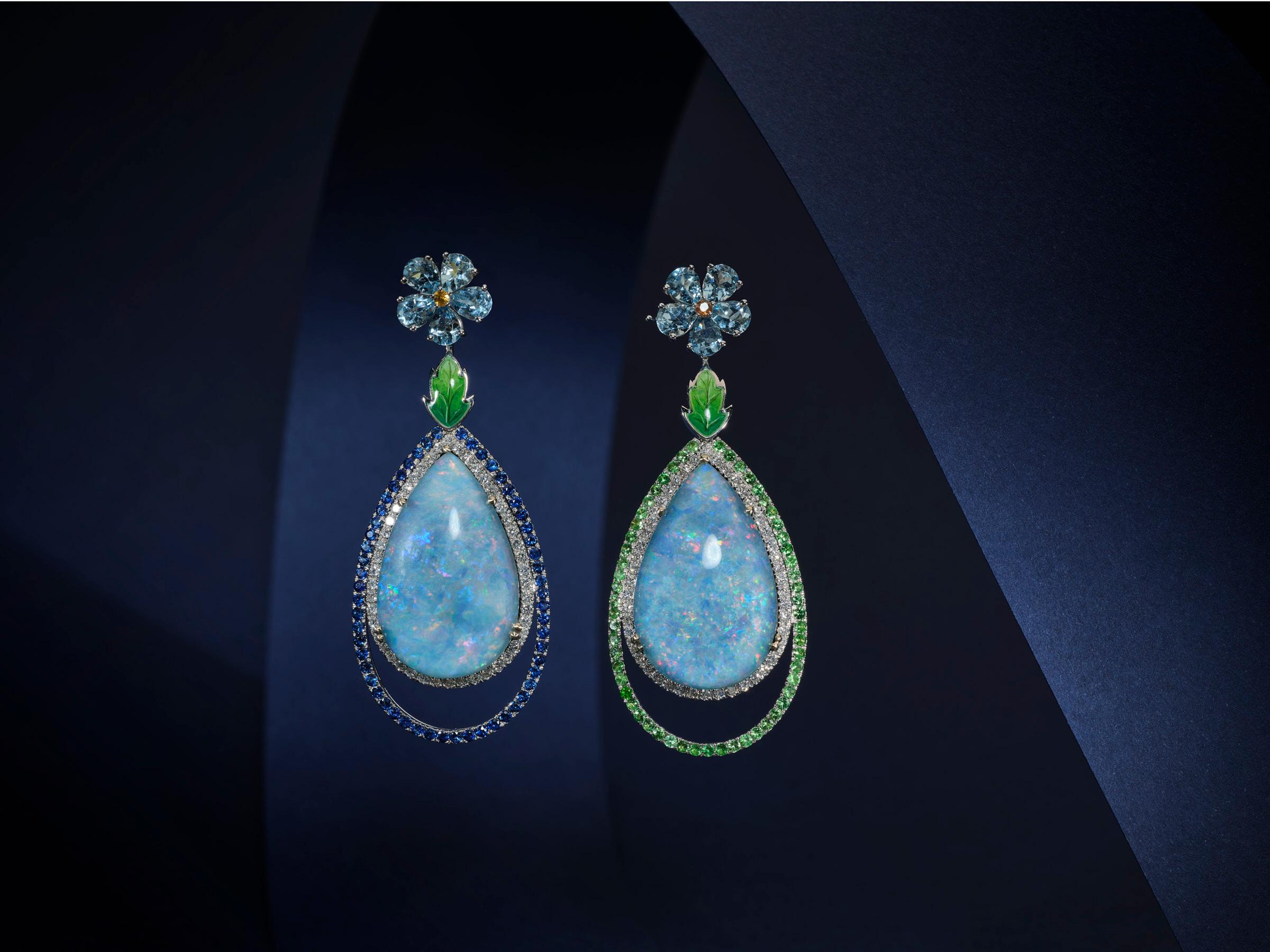 Basak Baykal Forget Me Not Opal Earrings For Sale at 1stDibs | başak baykal jewelry