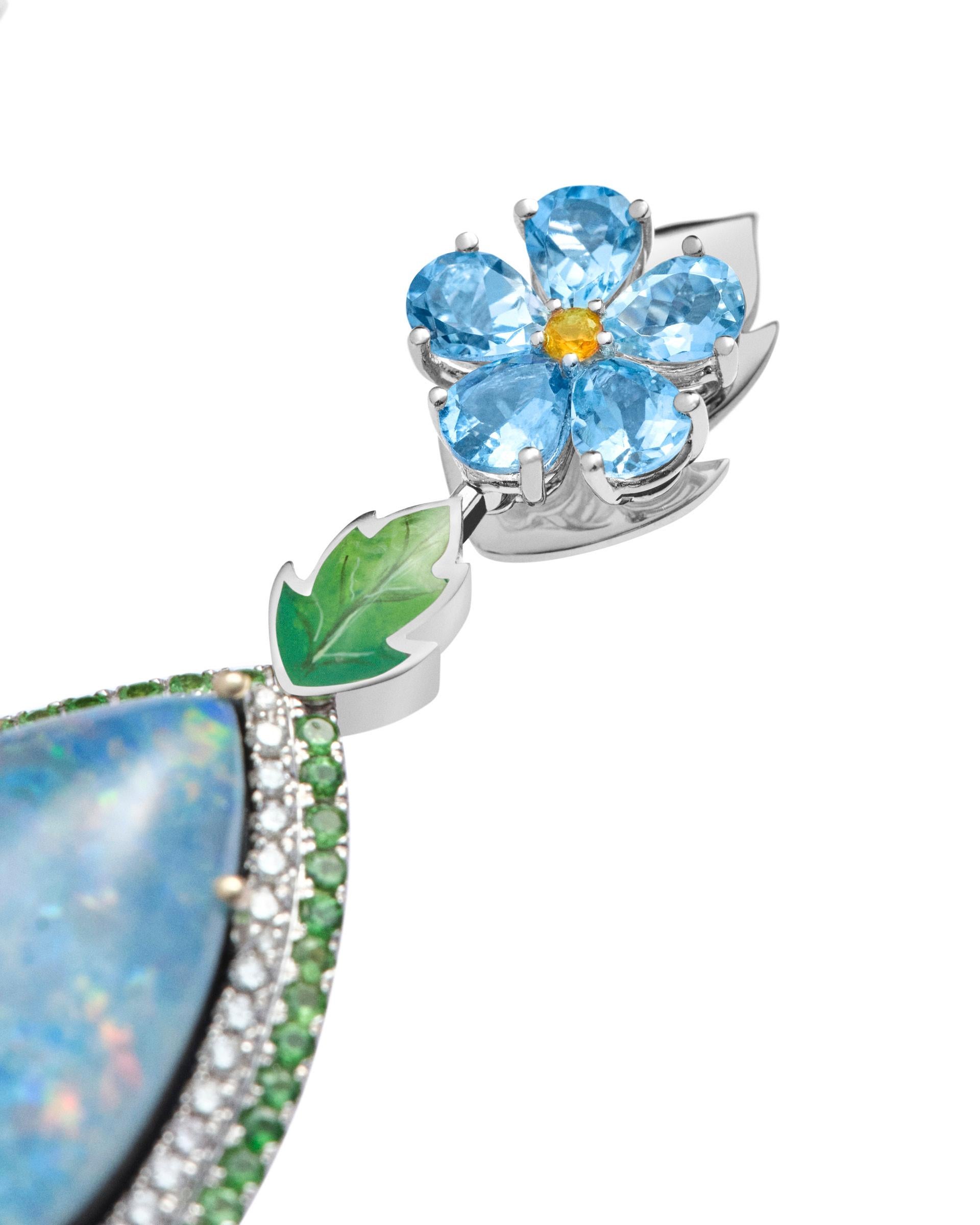 Basak Baykal Forget Me Not Opal Earrings For Sale at 1stDibs | başak ...