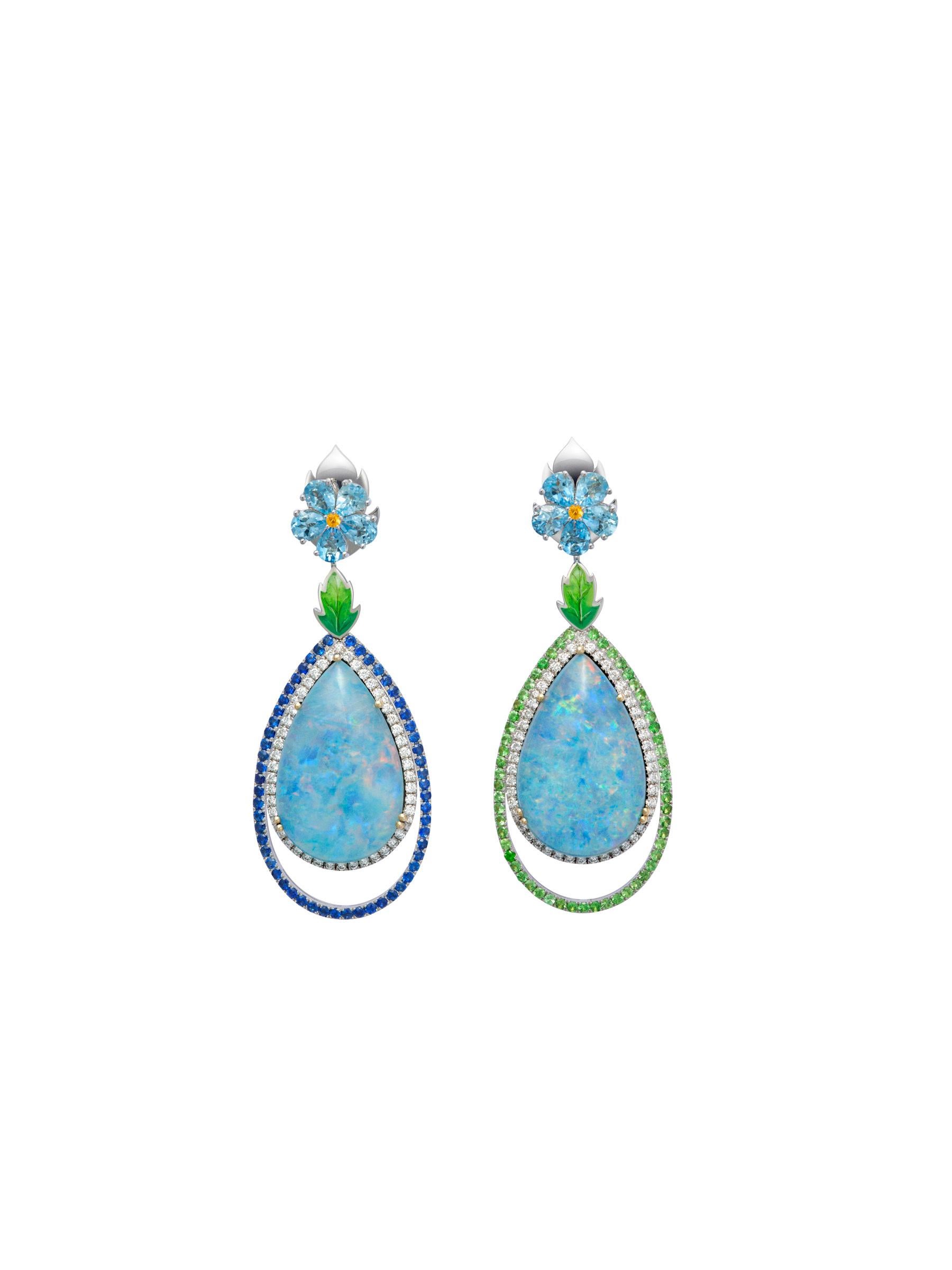 Basak Baykal Forget Me Not Opal Earrings For Sale at 1stDibs | başak ...