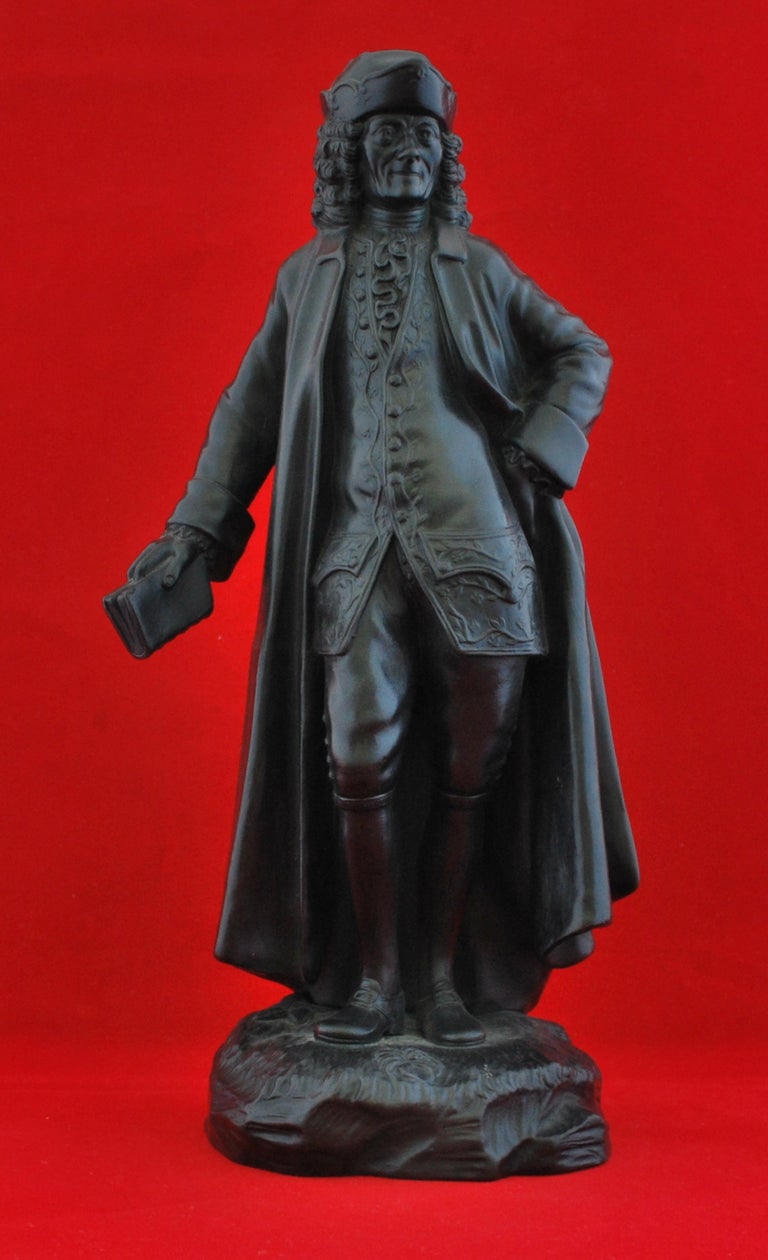 Basalt Figure, Voltaire, Wedgwood, circa 1820 at 1stDibs