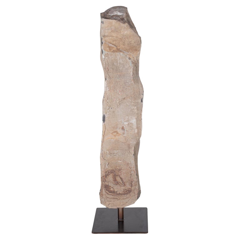 Basalt Log on Steel Base at 1stDibs