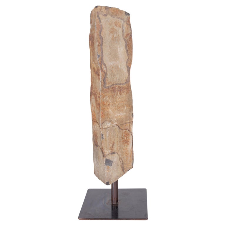 Basalt Log on Steel Base at 1stDibs
