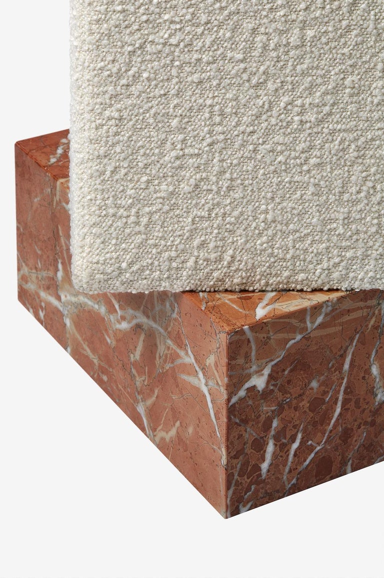 Base Kitchen Pouf by Houtique, Grooved at 1stDibs