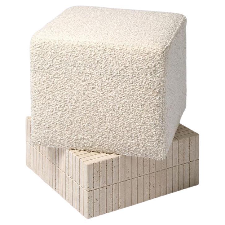 P6 C2 White Pouf For Sale at 1stDibs