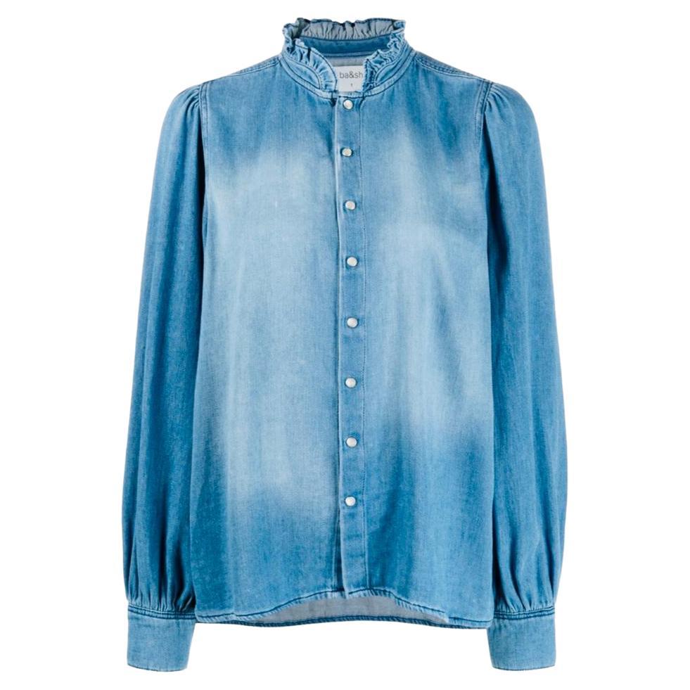 BA&SH Denim Shirt For Sale at 1stDibs