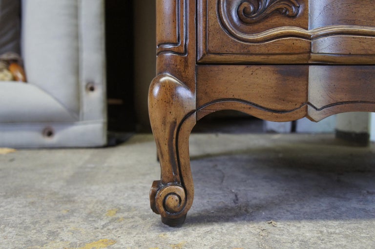 Basic Witz French Provincial Serpentine Fruitwood Chest of Drawers ...