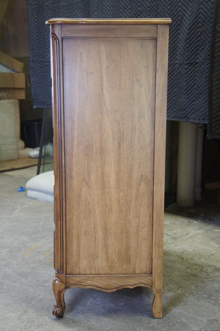 Basic Witz French Provincial Serpentine Fruitwood Chest of Drawers ...
