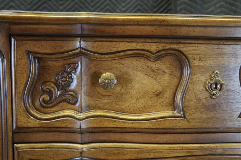Basic Witz French Provincial Serpentine Fruitwood Chest of Drawers ...