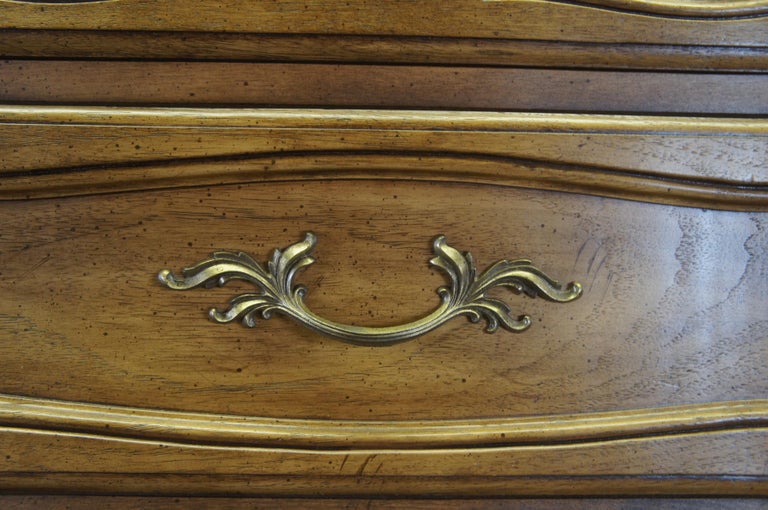 Basic Witz French Provincial Serpentine Fruitwood Chest of Drawers ...