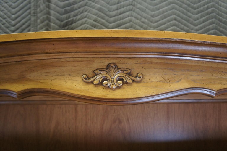 Basic Witz French Provincial Serpentine Fruitwood Chest Of Drawers and ...