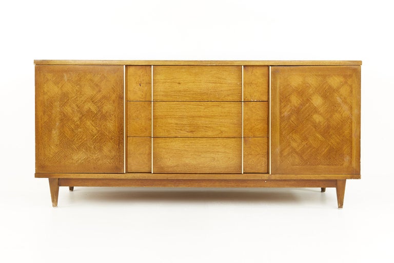 Basic Witz Mid Century Lowboy Dresser For Sale at 1stDibs