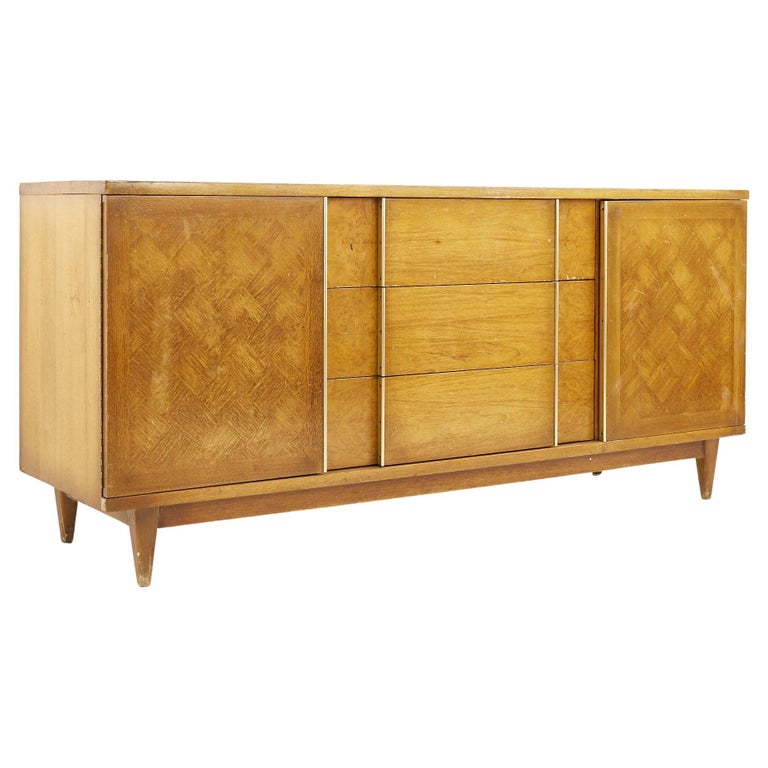 Basic Witz Mid Century Lowboy Dresser For Sale at 1stDibs