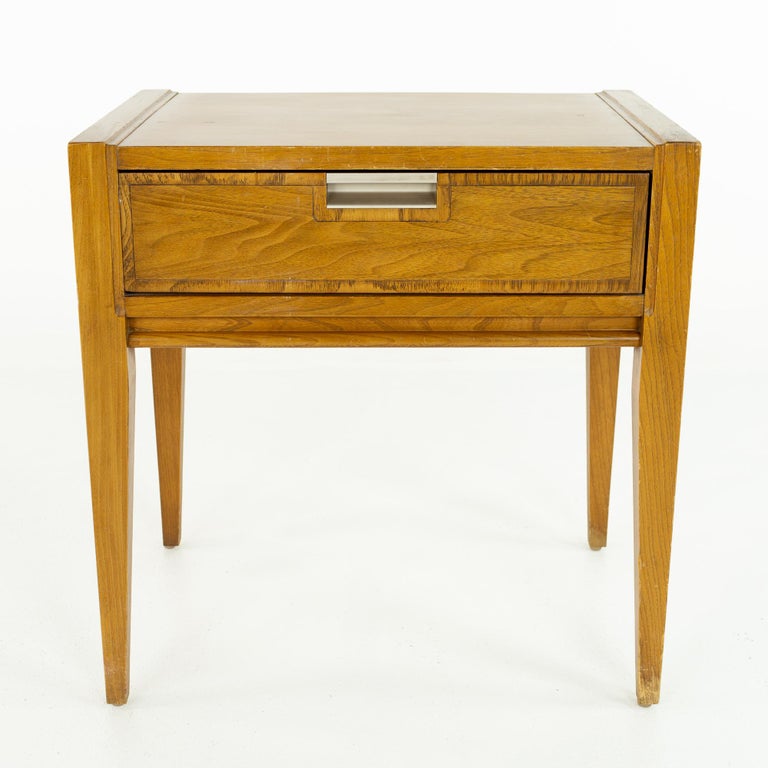 Basic Witz Mid Century Walnut Nightstands, Pair For Sale at 1stDibs ...