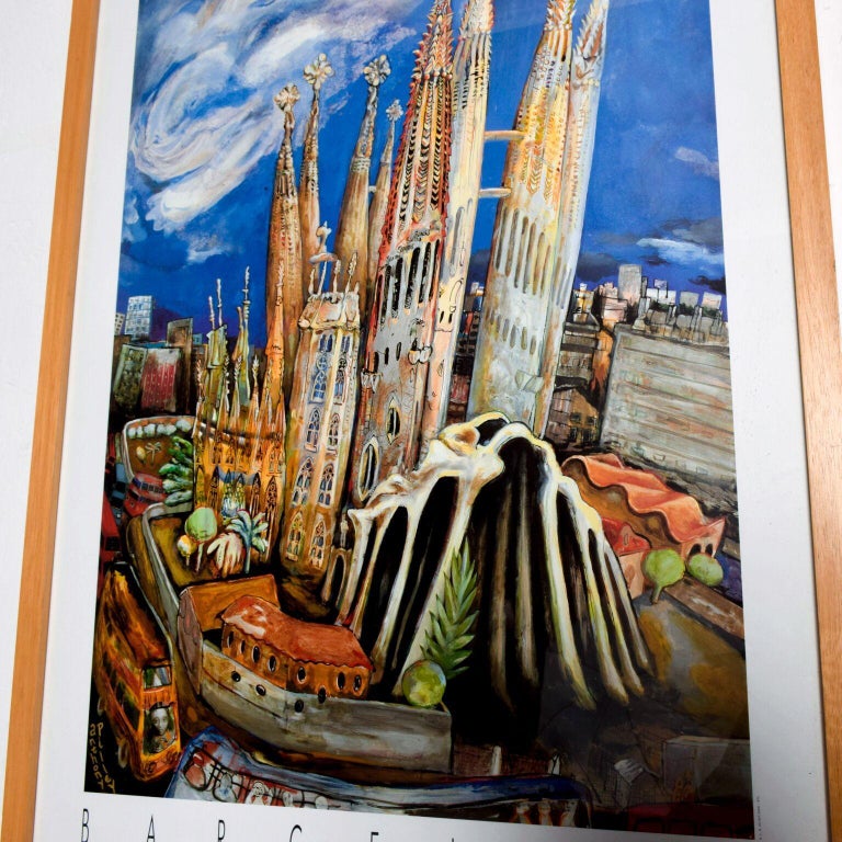 Basilica La Sagrada Familia Antoni Gaudi Barcelona Poster by Anthony ...