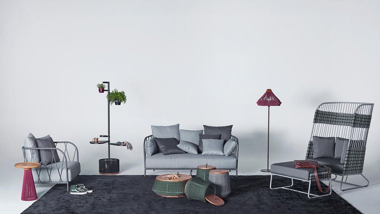 Bask Brazilian Contemporary Outdoor Metal Sofa by Lattoog For Sale at ...