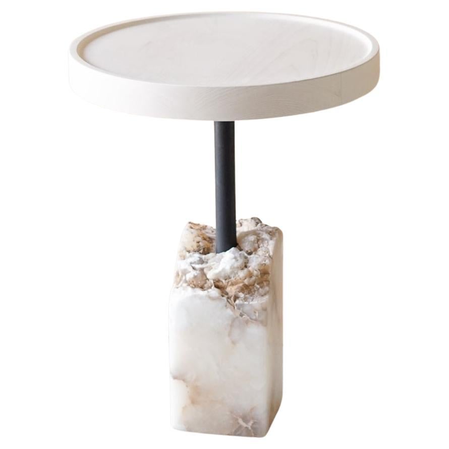 Studio Postmodern Steel and Glass Side Table by Michael Graham For Sale ...