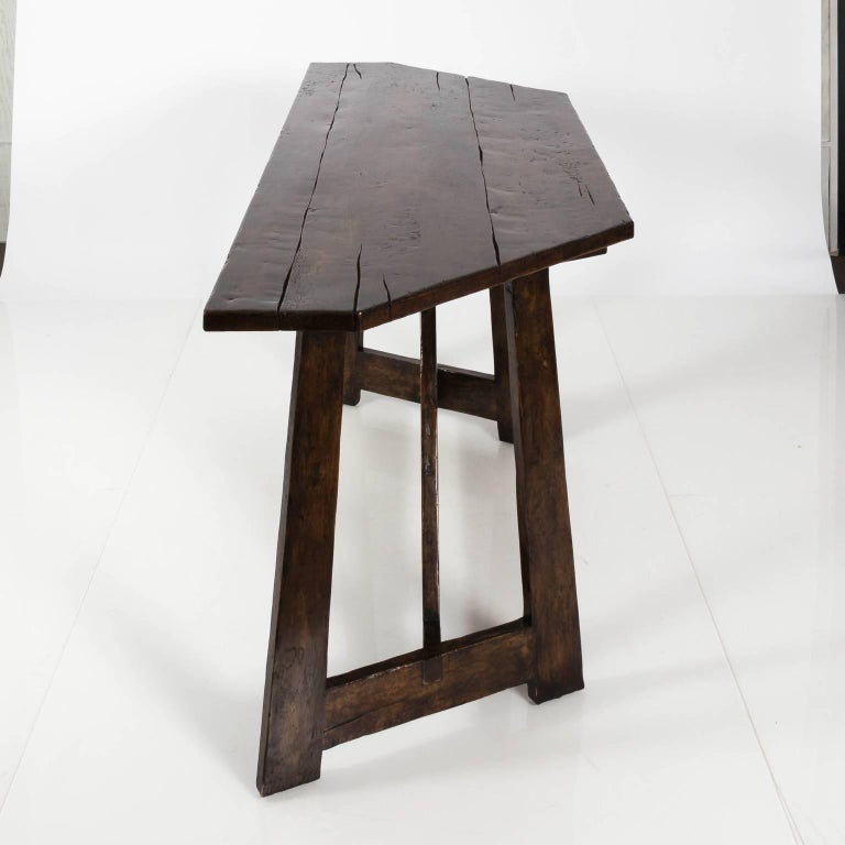 Bastille Console in Solid Walnut at 1stDibs