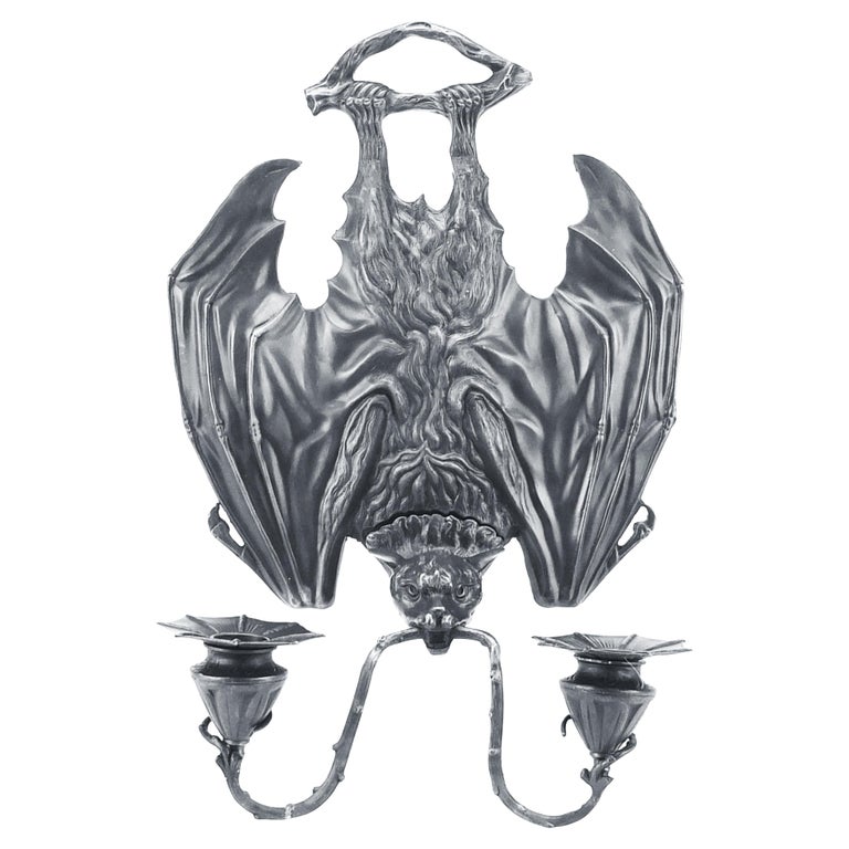 Bat Wall Light Silver Plated Victorian Style very Decorative For Sale ...