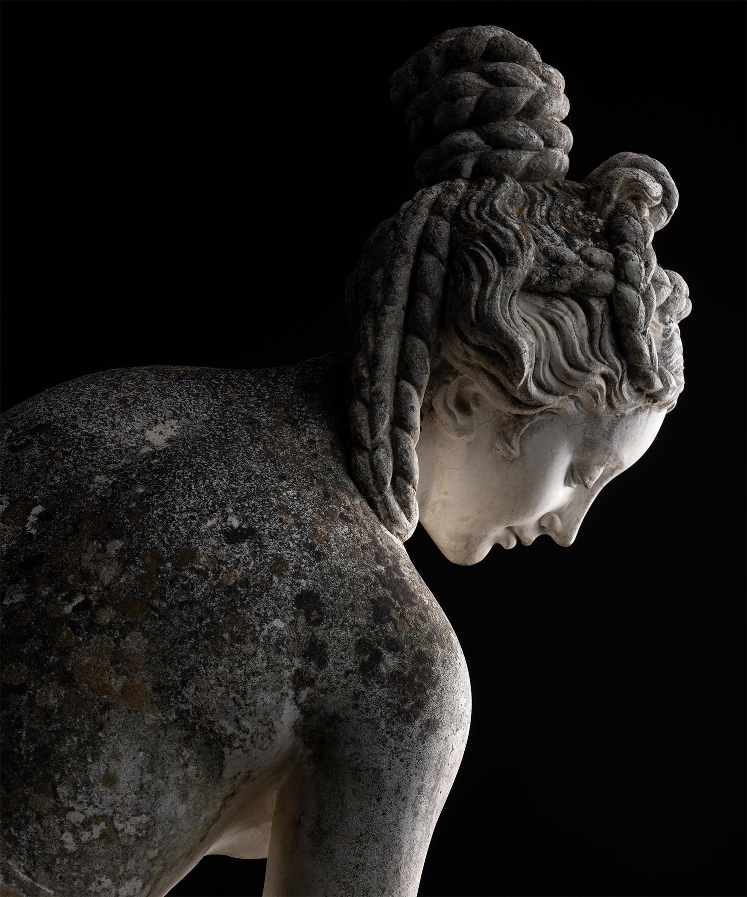 Bathing Composite Stone Statue of Venus, England, circa 1950 For Sale ...