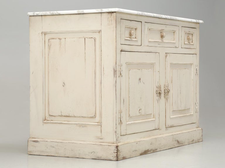 Bathroom Vanity Ready for a Sink to be Installed, with Calcutta d' Oro ...