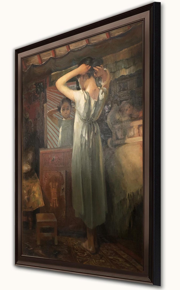 Batjargal Tseyentsogzol - Girl in Ger - traditional mongolian artwork ...