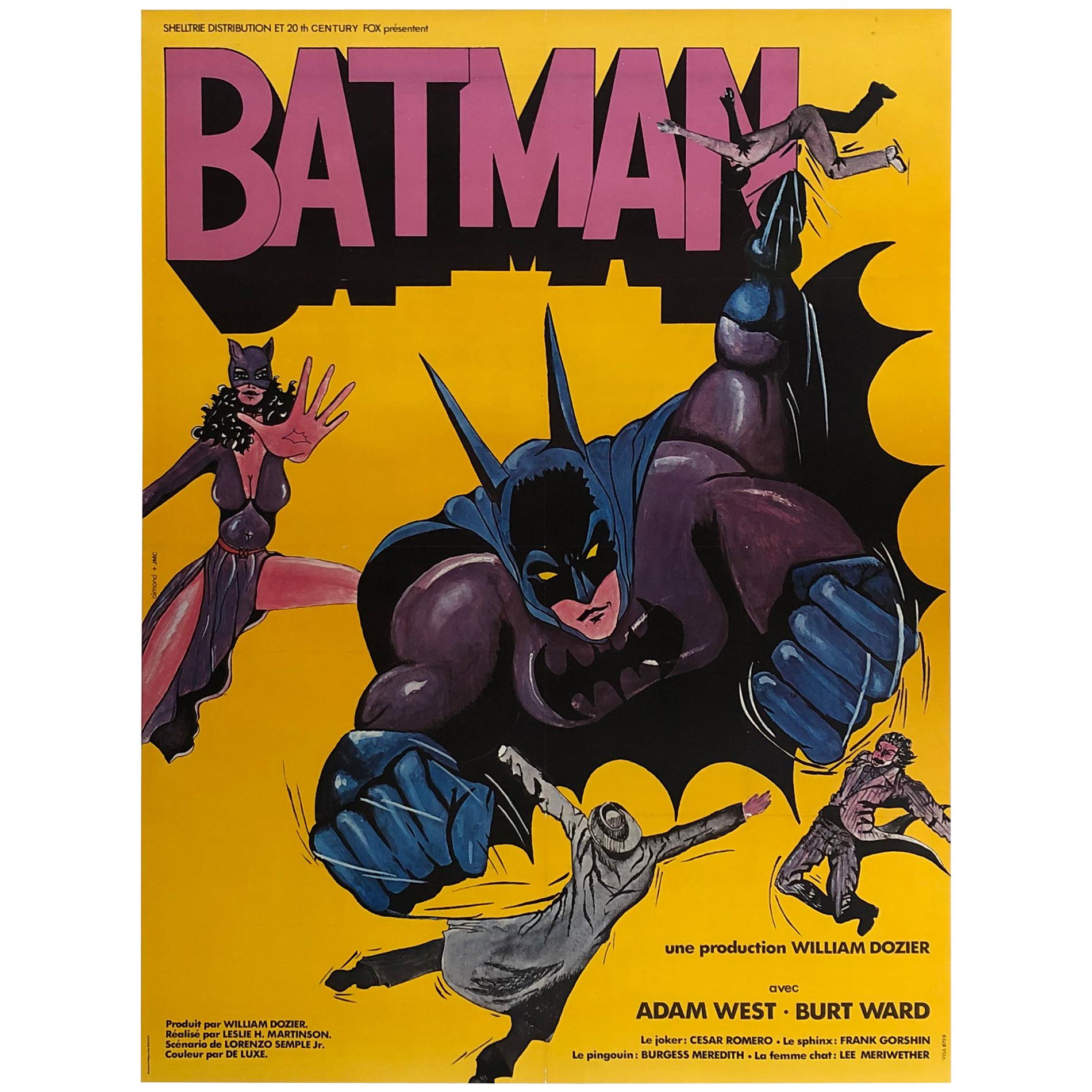 Batman R1970s French Grande Film Movie Poster For Sale at 1stDibs | the ...