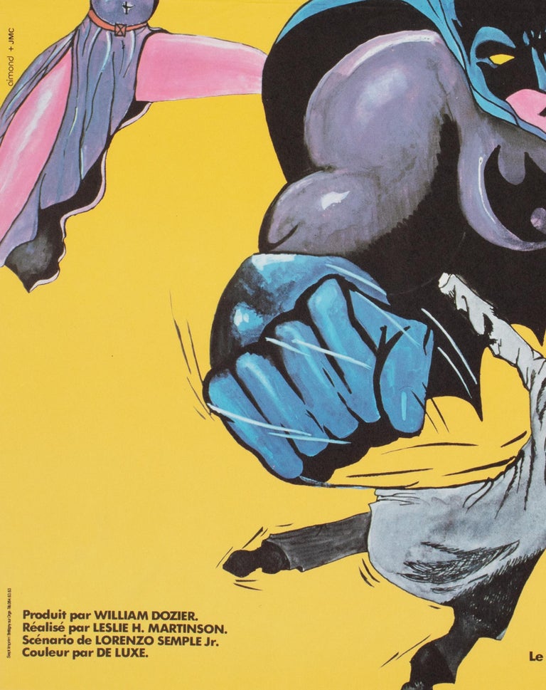 Batman R1970s French Petite Film Movie Poster at 1stDibs