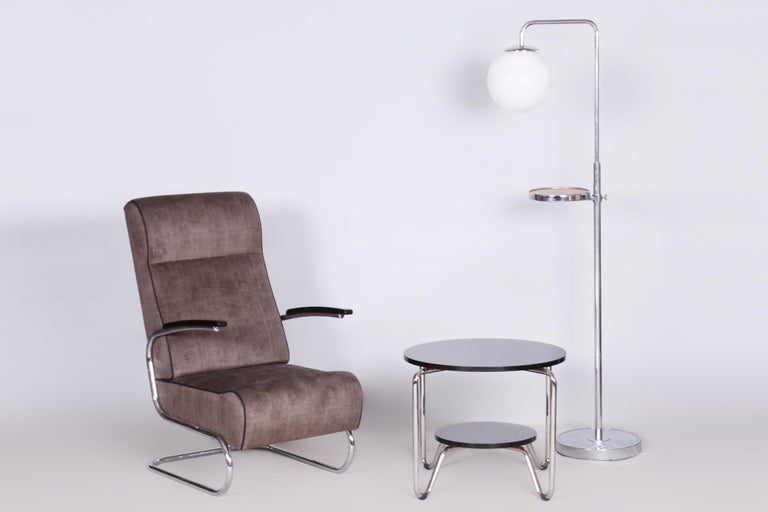 Bauhaus Armchair by Mücke Melder, Restored, New Upholstery, Czechia ...