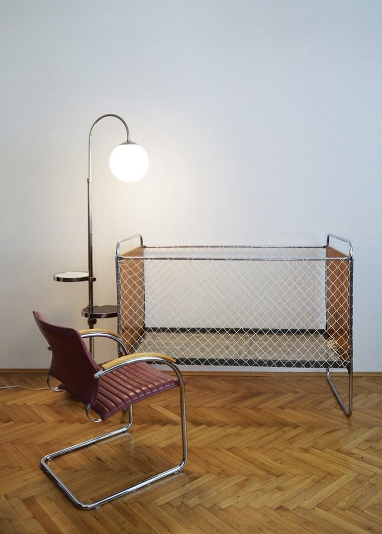 Bauhaus Children Bed Designed by Rudolf Vichr, 1930s For Sale at 1stDibs