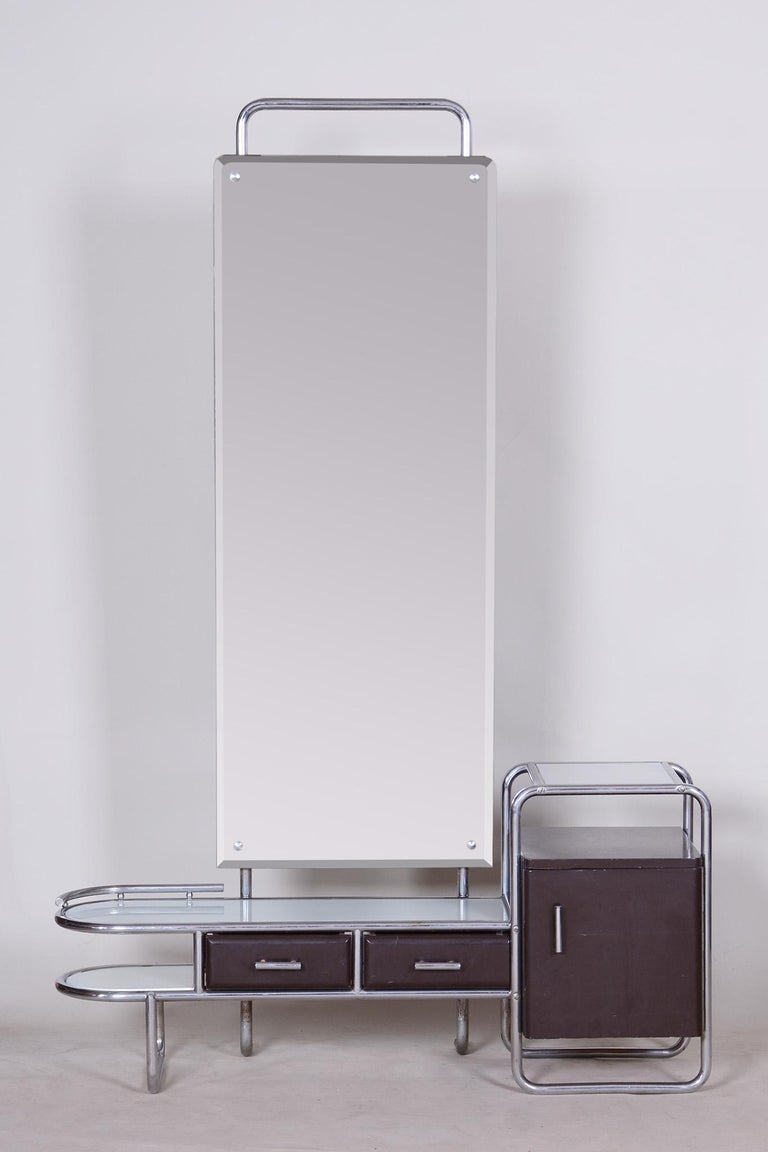 Bauhaus Dressing Mirror by Mucke-Melder, Lacquered Wood, 1930s, Czechia ...