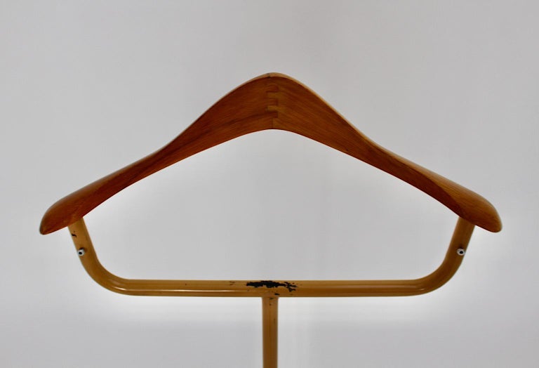 Bauhaus Era German Art Deco Vintage Tube Steel Beech Coat Rack, 1930s ...