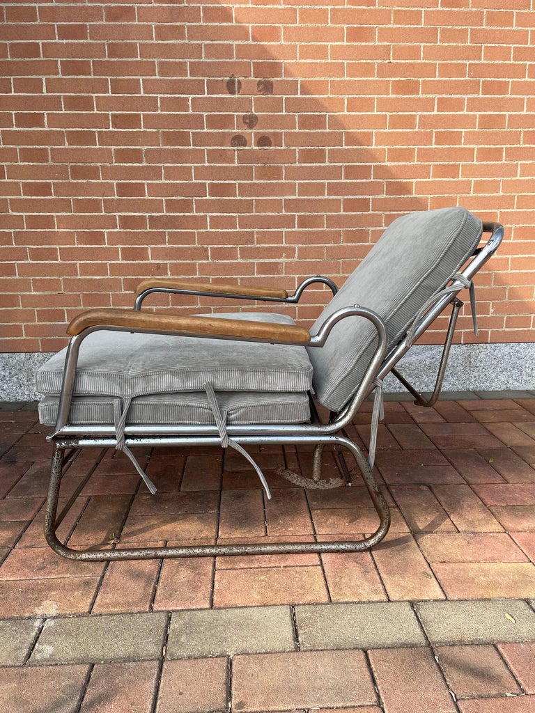 Bauhaus Extendable Armchair, 1930s For Sale at 1stDibs