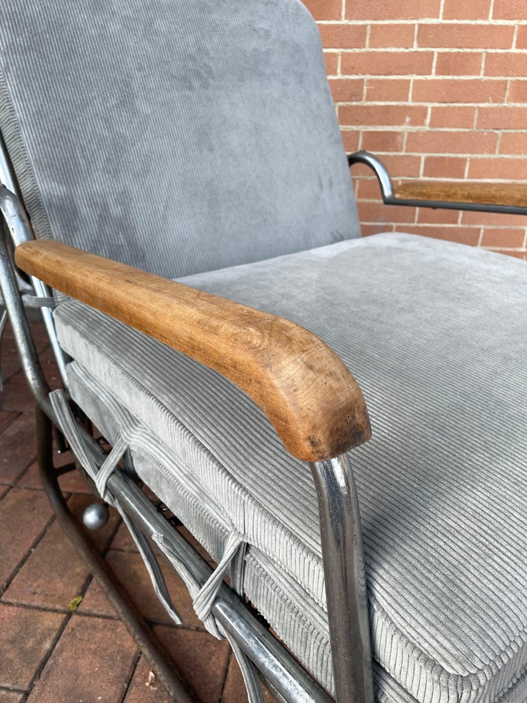 Bauhaus Extendable Armchair, 1930s For Sale at 1stDibs