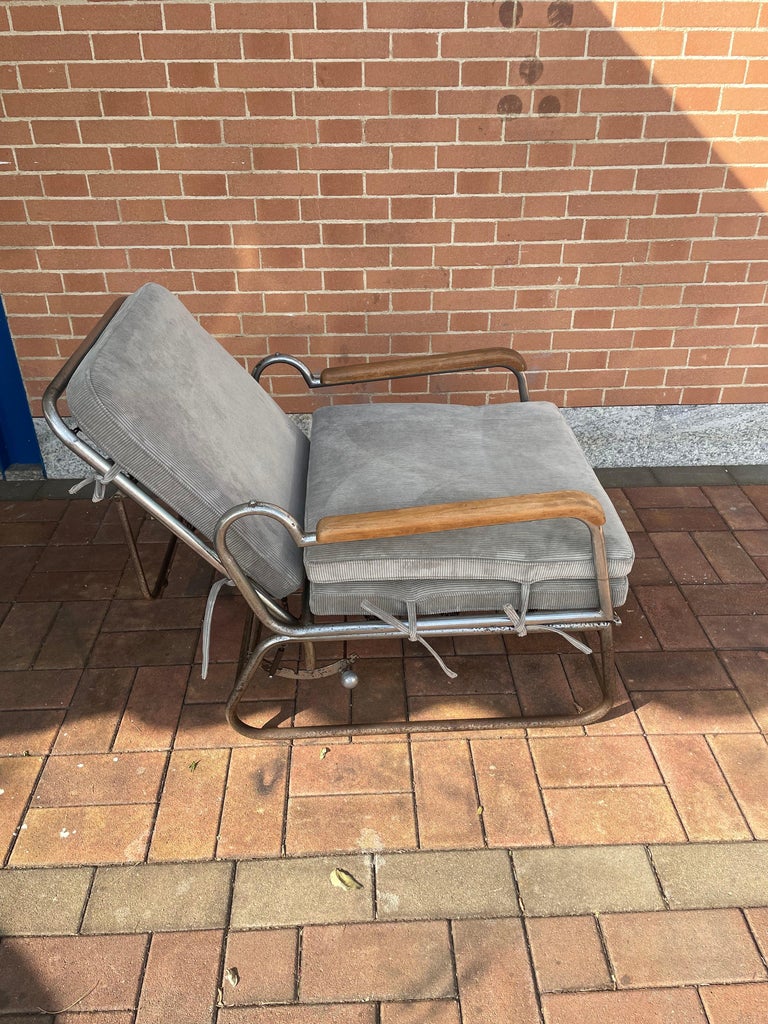 Bauhaus Extendable Armchair, 1930s For Sale at 1stDibs