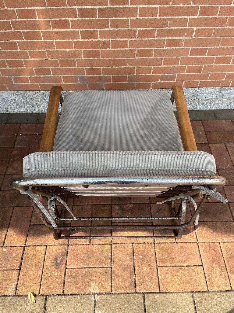 Bauhaus Extendable Armchair, 1930s For Sale at 1stDibs