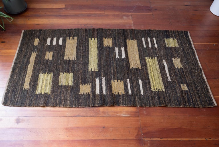 Bauhaus Geometric Flat-Weave Rug For Sale at 1stDibs