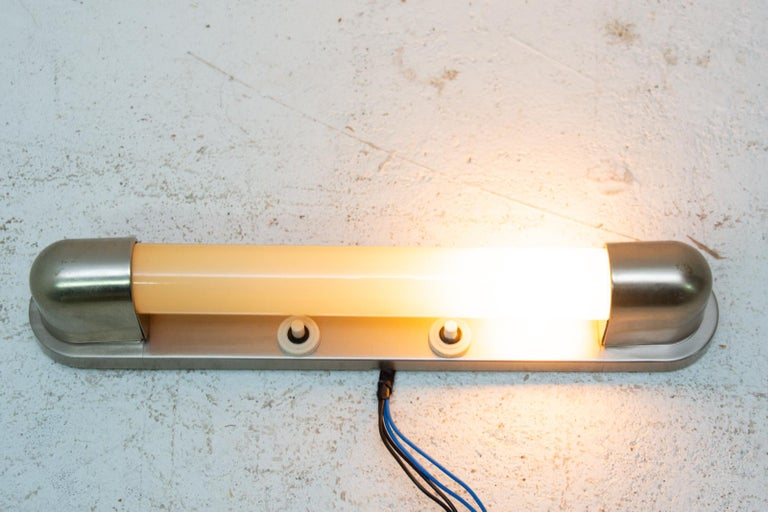 Bauhaus Metal Wall Lamp, 1940s For Sale at 1stDibs