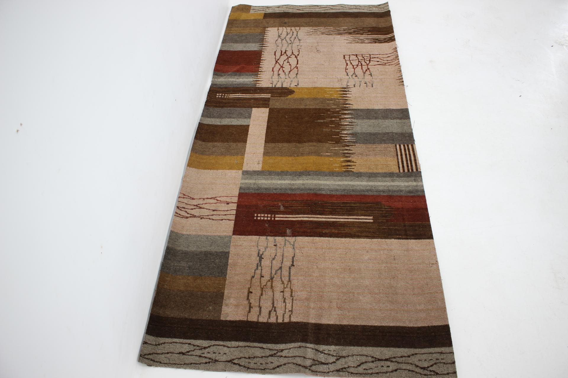 Bauhaus Modernist Rare Geometric Carpet / Rug, 1930s at 1stDibs