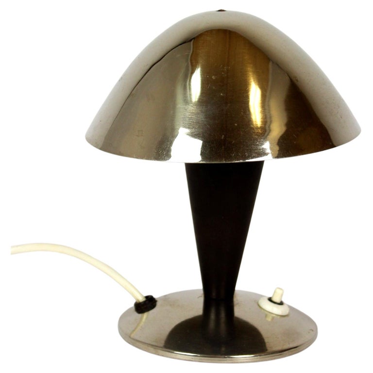 Bauhaus Style Chrome Table Lamp from Esc, 1940s For Sale at 1stDibs
