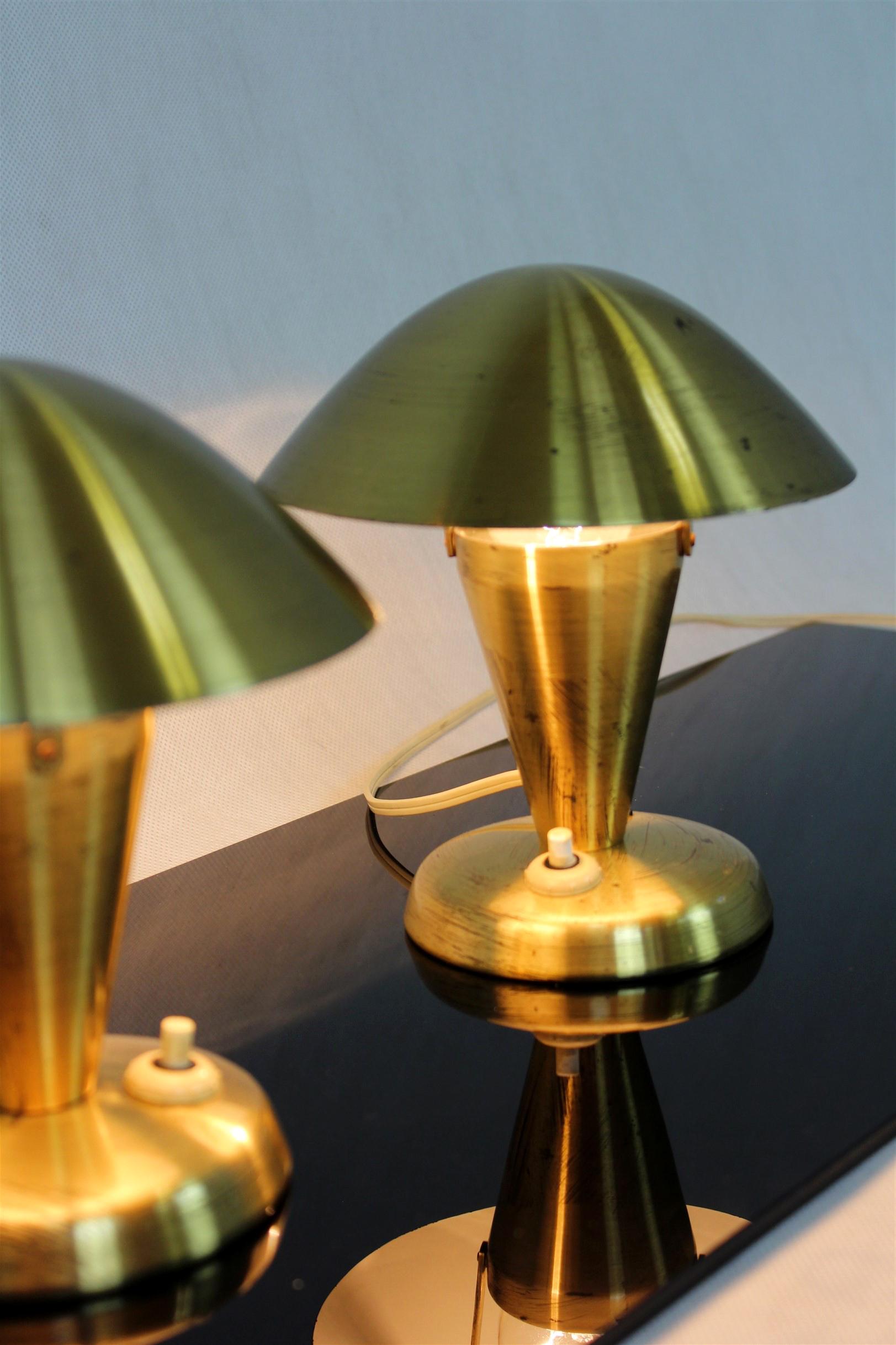 Bauhaus Style Table Lamps from ESC, 1940s, Set of 2 For Sale at 1stDibs