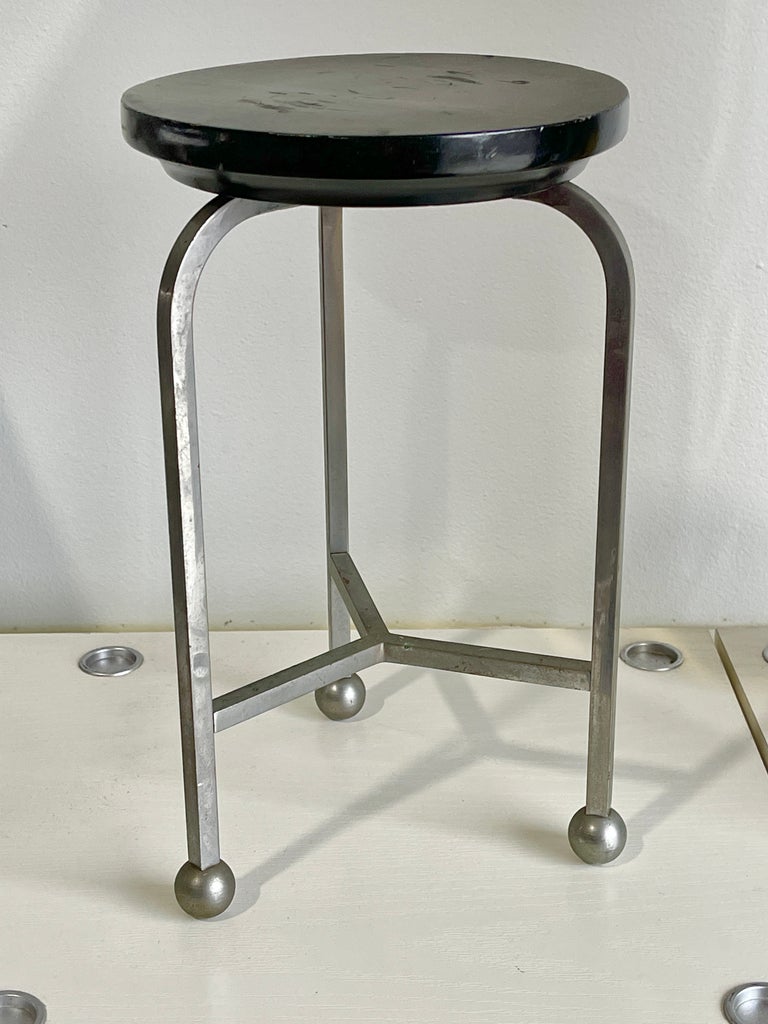 Salesman Sample Bauhaus Three Legged Stool For Sale at 1stDibs